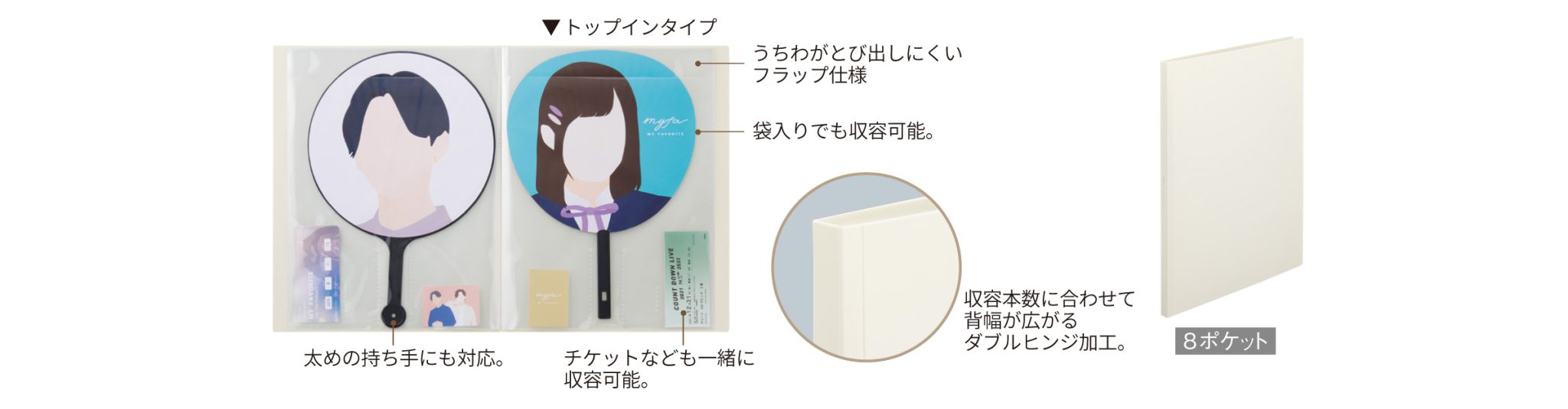 「推し活をもっと楽しく」をコンセプトにしたグッズ収納シリーズ『myfa（ミファ）』を発売します。 - 株式会社リヒトラブ